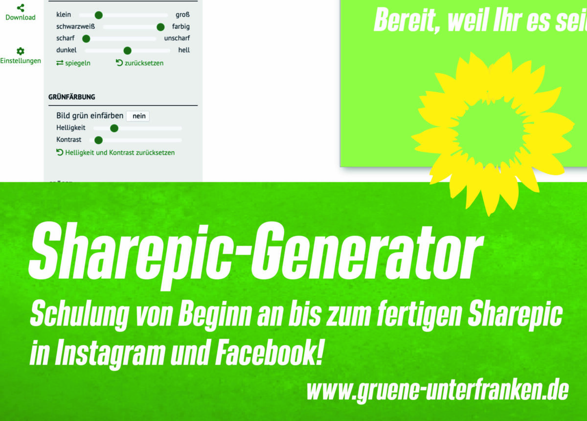 Crashkurs „Sharepic-Generator“ – BÜNDNIS 90/DIE GRÜNEN